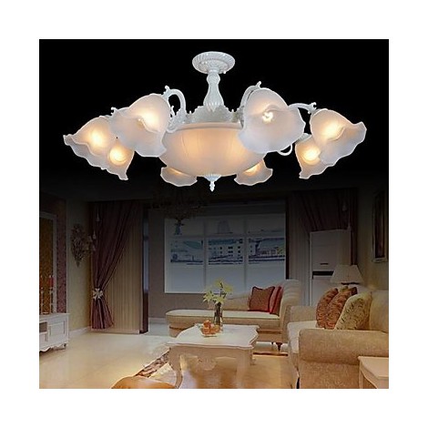 Flush Mount 220V White European Retro Classic - Lighting pop