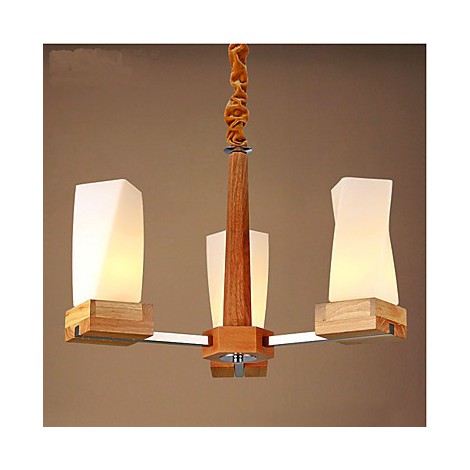 Simple Art lighting Solid wood Creative Iiving Room Ceiling lamp ...