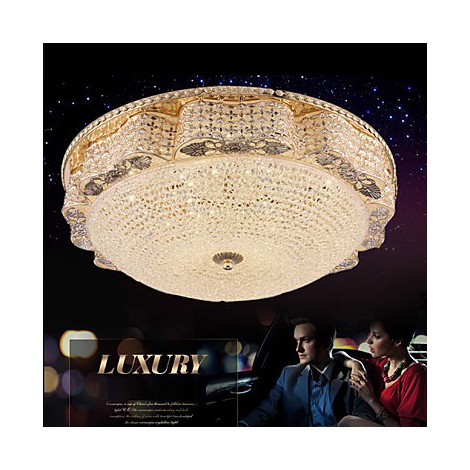 Modern Luxury 60W LED Crystal Ceiling mounted Light Bedroom LED Absorb ...