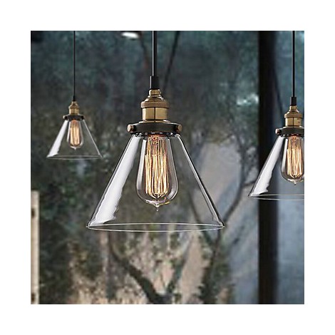 Retro Simple Glass Pendant - Lighting pop